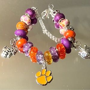 Jewelry | Clemson Tigers Inspired Charm Bracelet | Poshmark